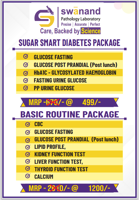 Health Packages, Swanand Pathology Laboratory